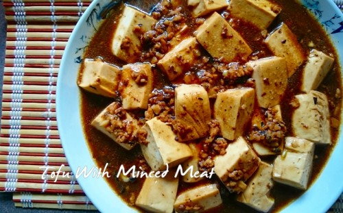 Tofu With Minced Meat Recipe - Cook & Bake Diary